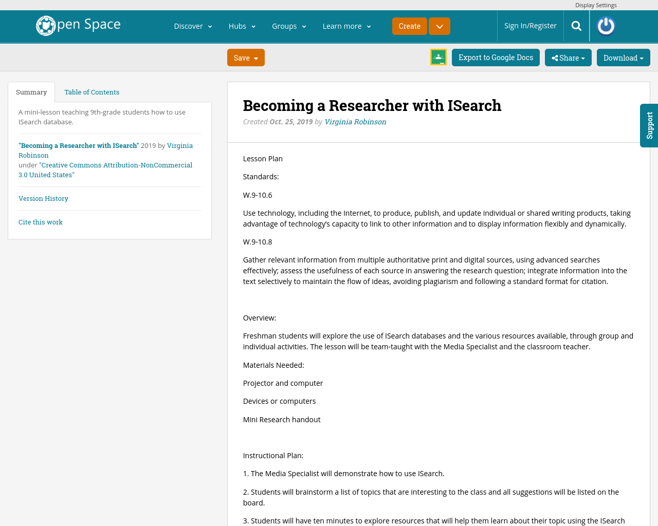Becoming a Researcher with ISearch | INFOhio Open Space